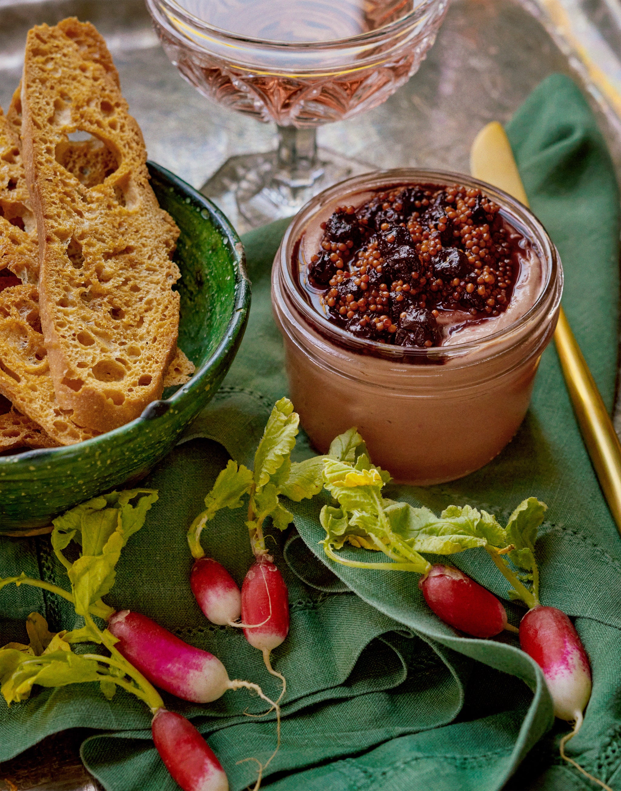 Chicken Liver Paté with Blueberry Mostarda – Flamingo Estate