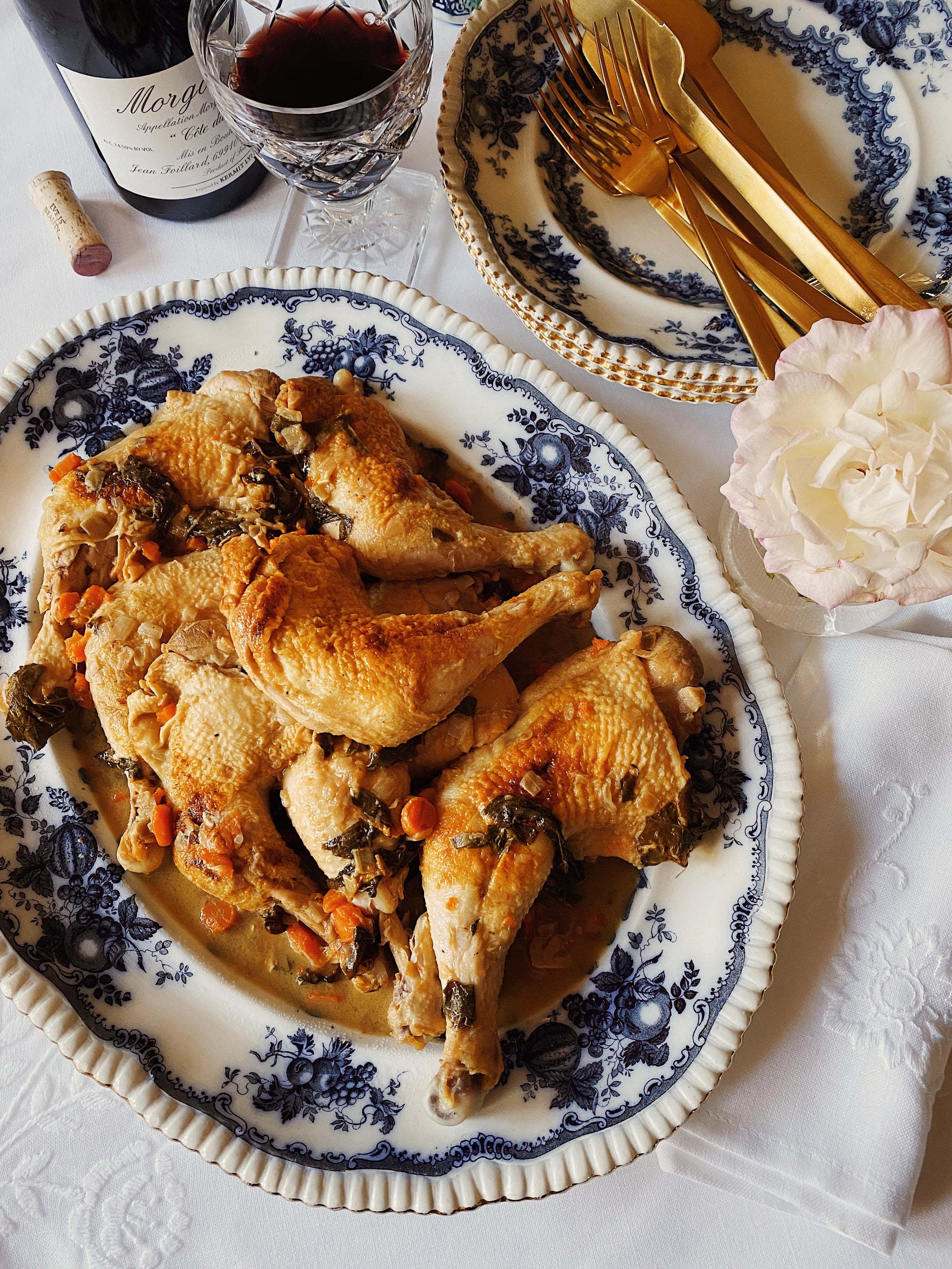 White Wine Braised Chicken – Flamingo Estate