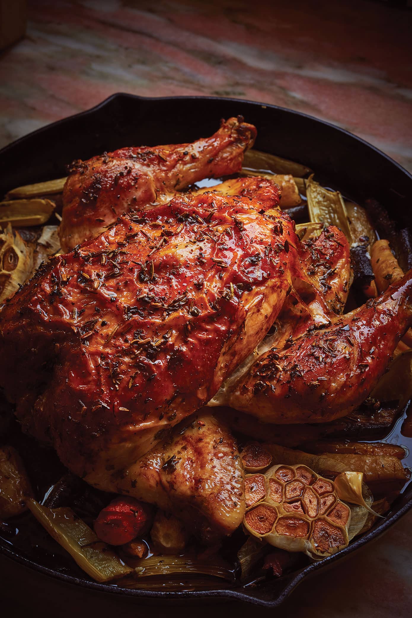 Garlic & Herb Roast Chicken – Flamingo Estate