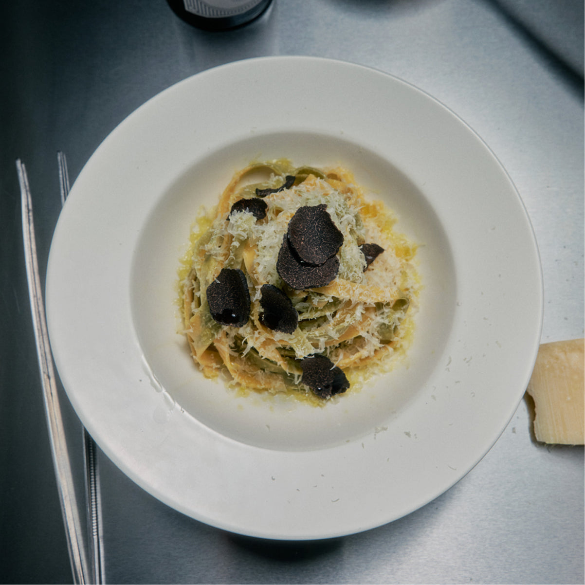 Sage Laminated Fettuccine with White Truffle Oil Sauce – Flamingo Estate