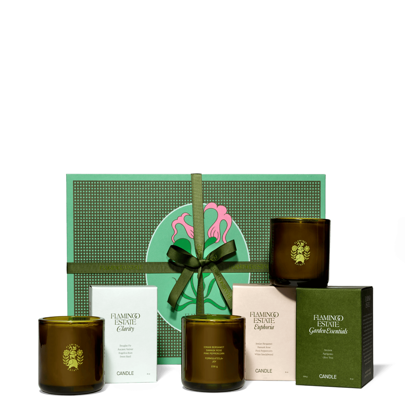 Natural Scented Candle Set – Three Brothers Candle Set – Flamingo Estate