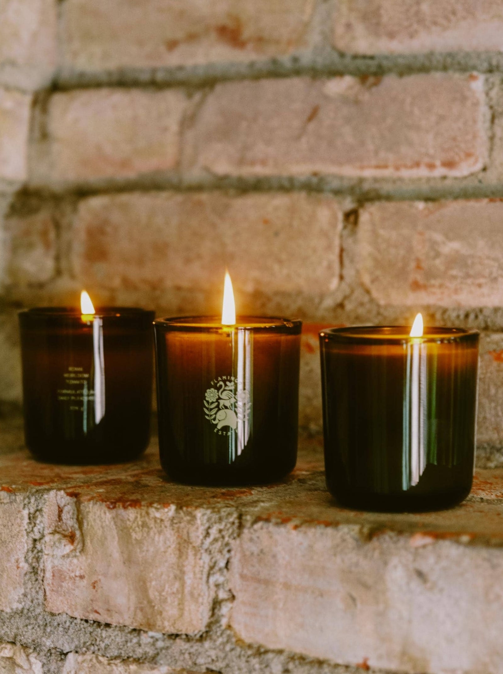 Natural Scented Candle Set – Three Brothers Candle Set – Flamingo Estate
